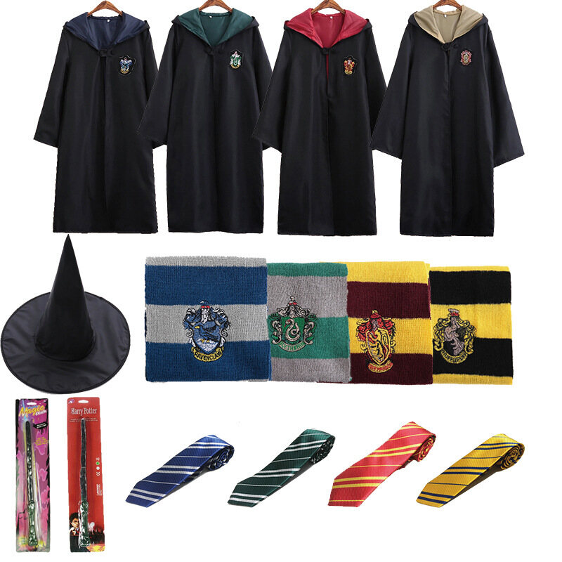 Harry Potter Magic Robe ผู้ใหญ่เด็ก Magic Robe ชุดคอสเพลย์ Animation ...