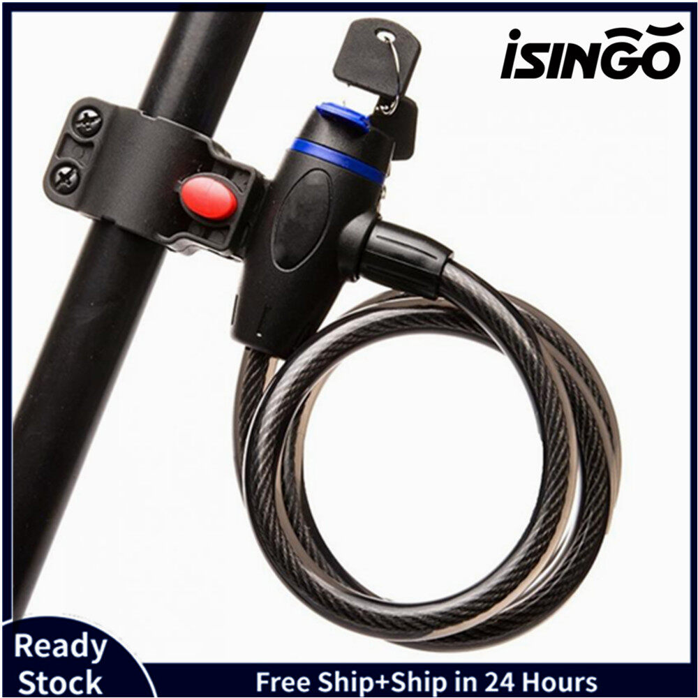iSingo ROBESBON Bicycle Lock Cycle Heavy Duty Coil Combination Security ...