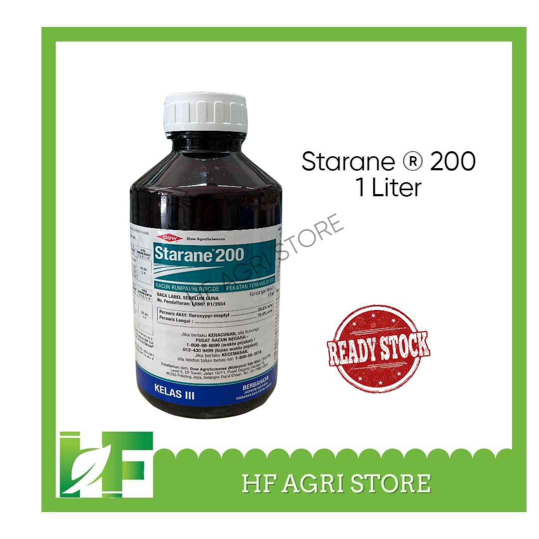 DOW Starane ® 200 - 1 Liter - Herbicide / Racun Rumpai / Fluroxypyr ...