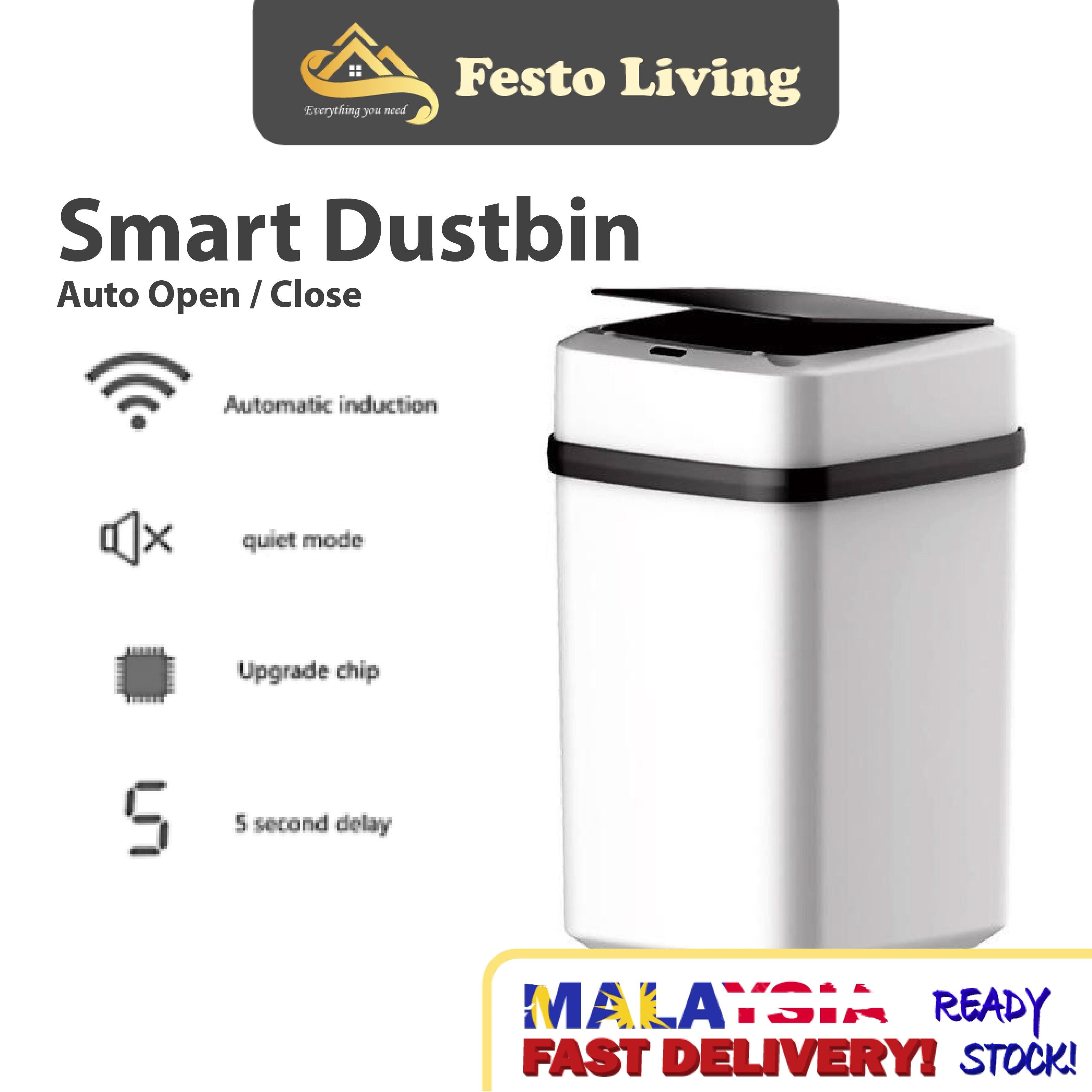 Smart Sensor Dustbin Trash Automatic Opening Dustbin Smart Rubbish Bin ...