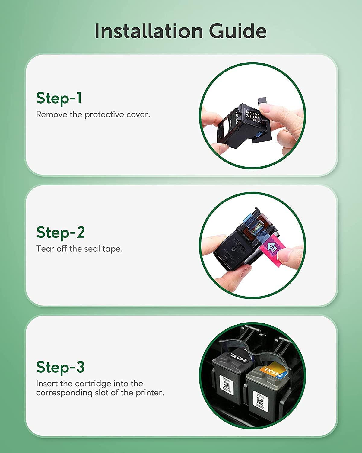 Befon PG245 PG 245 XL Ink Cartridges Remanufactured Pixma IP2820 MX 492 ...