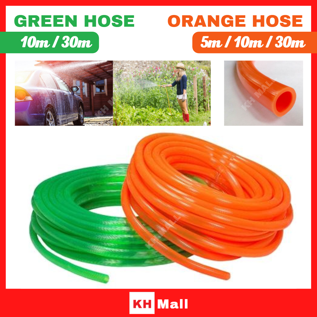 (Premium Quality) PVC Orange Garden Hose/ Green Garden Hose | Paip/Hos Getah Oren dan Hijau | 5M ...