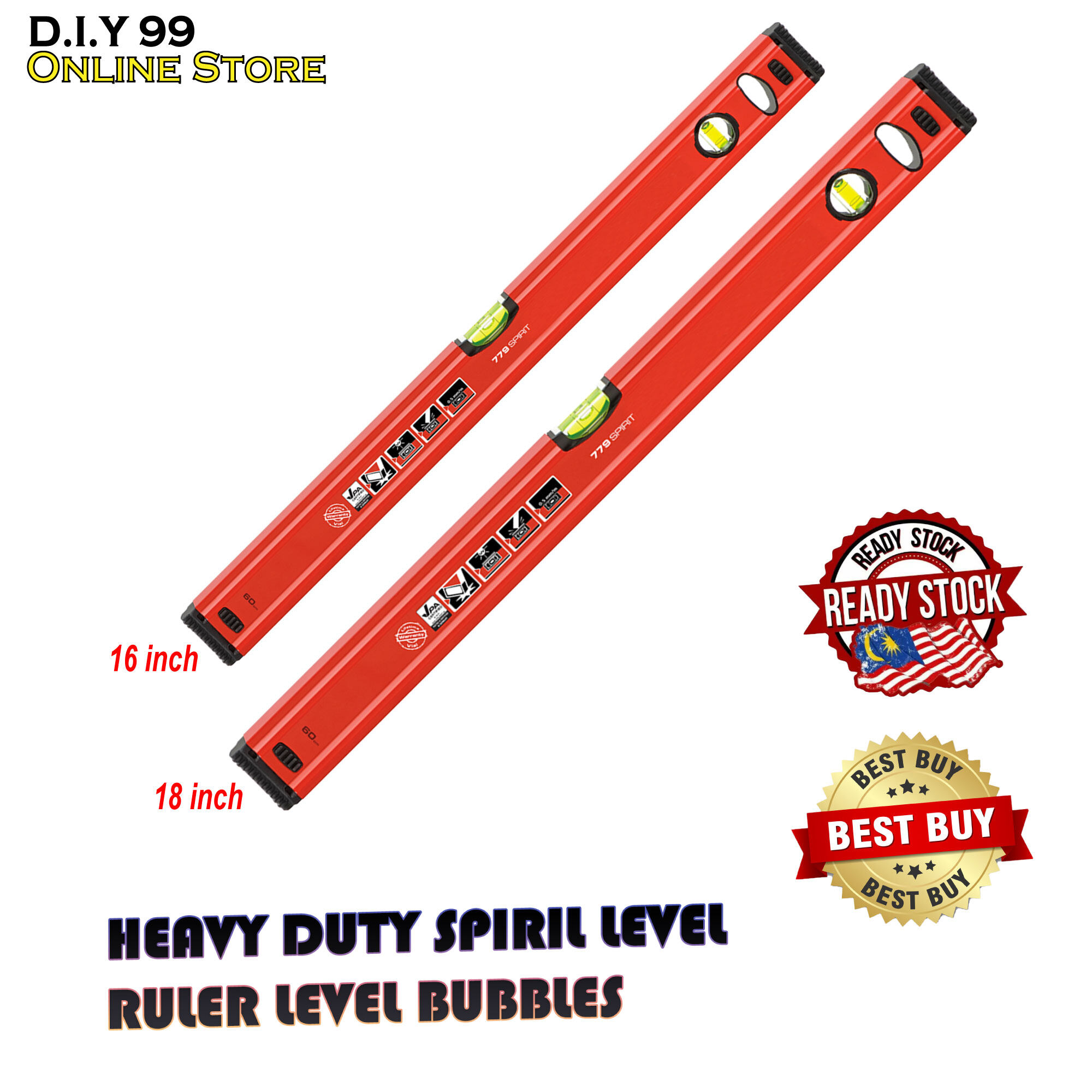 Heavy Duty Haode Spirit Level Ruler High Precision Spirit Level High ...