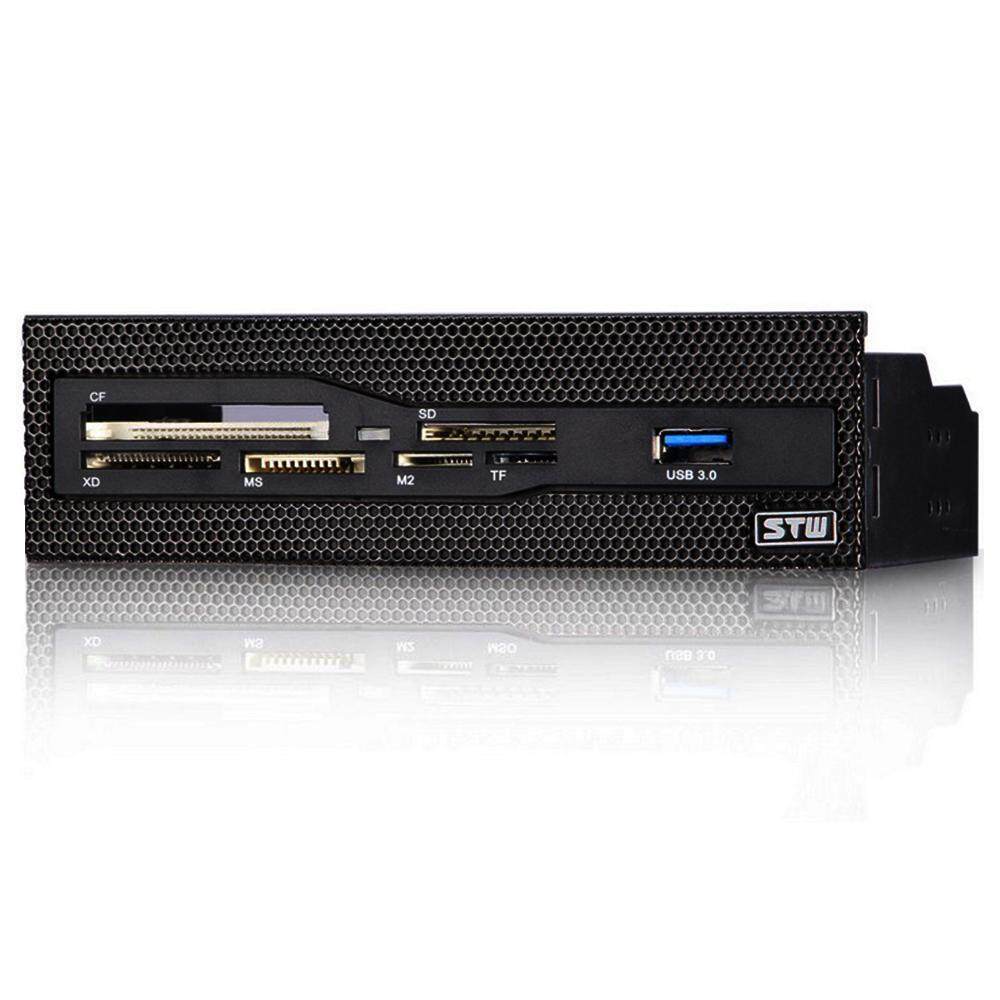 STW 5.25 เครื่องอ่านบัตรภายในสื่อแผงควบคุมมัลติฟังก์ชั่นพีซีแผงด้านหน้า ...