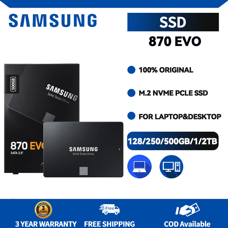 Samsung 870 EVO SSD 2.5Inch SATA III 6GBs 128GB 250GB 500GB 1TB 2TB ...