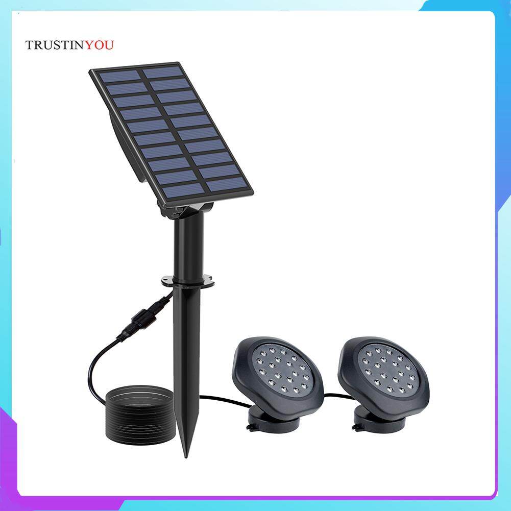 LED Solar Outdoor Ground Plug Light RGB Garden Lawn Swimming Pool ...