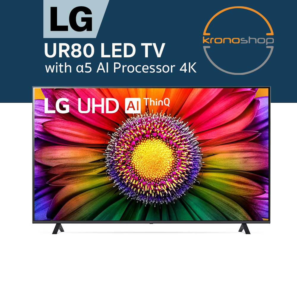LG UR80 75 Inch Smart 4K UHD TV with α5 Gen6 AI 4K Processor ...