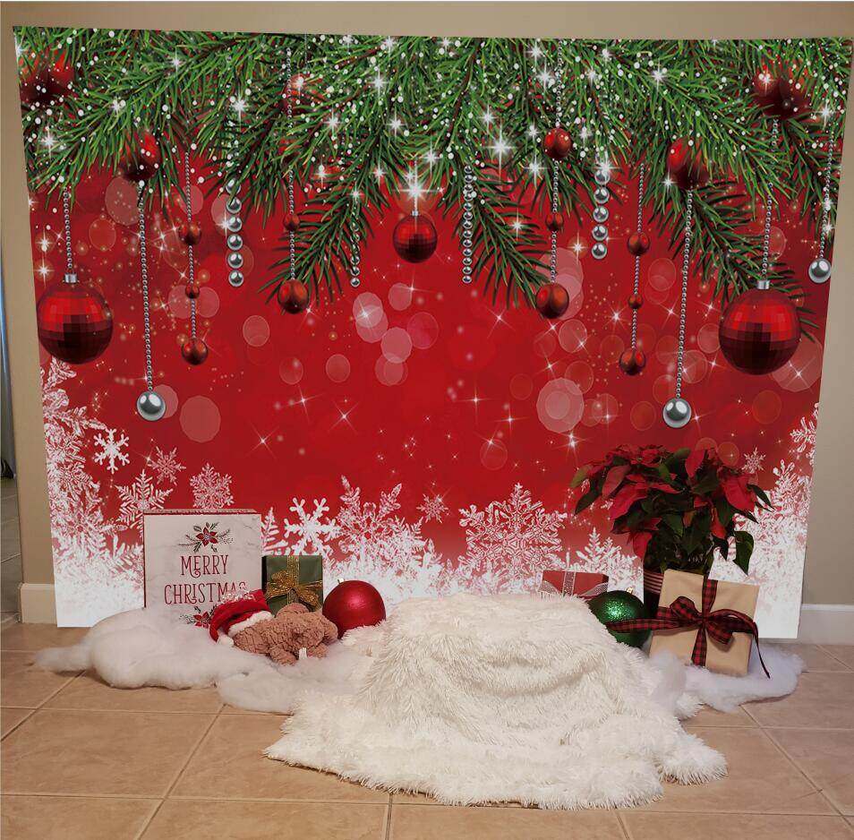 Christmas Photography Backdrop Winter Christmas Themed Party Decoration ...