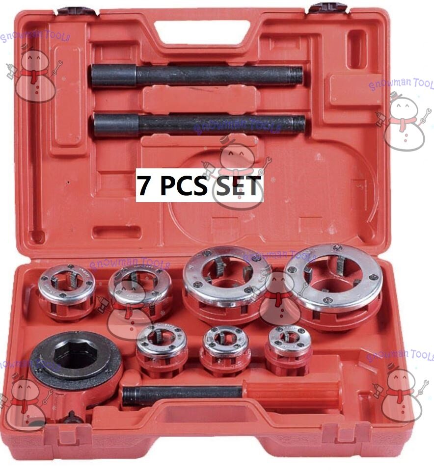 PRC RATCHET DIE STOCK TAPS AND DIES SET TAP DIE THREAD BOLT SCREW PIPE ...