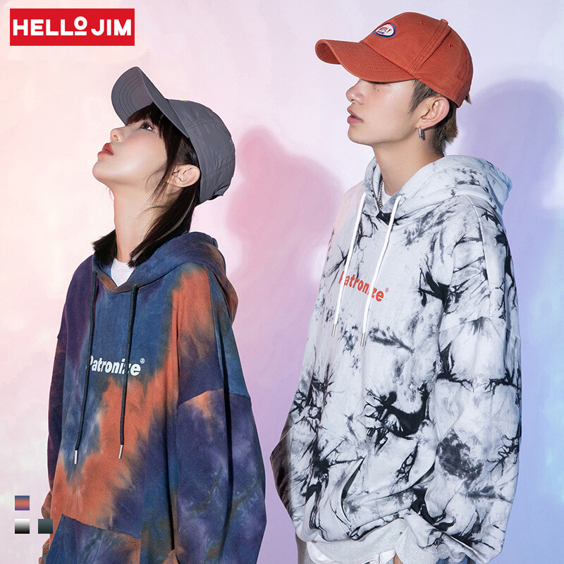 HELLO JIM Hoodie ชายเสื้อ2021ฤดูใบไม้ร่วงและฤดูหนาวใหม่แฟชั่นยี่ห้อ ...