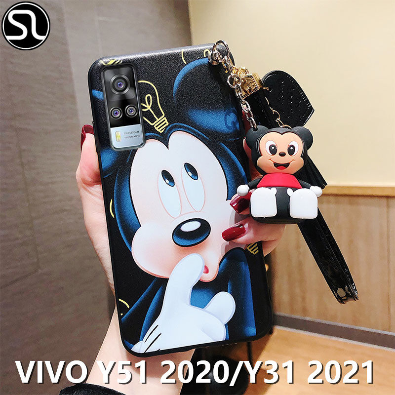 สำหรับ VIVO Y51 2020 / VIVO Y31 2021การ์ตูนน่ารักมิกกี้ Minnie เคส ...
