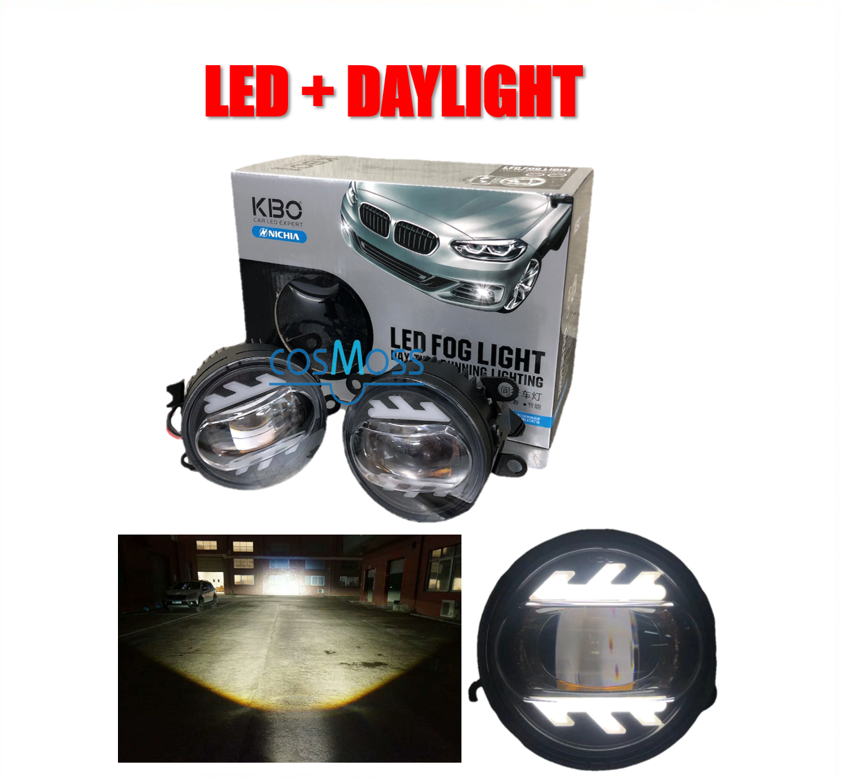 2PCS X Oem Fog Light Fog Lamp Spotlight with H11 Bulbs For For WIRA ...