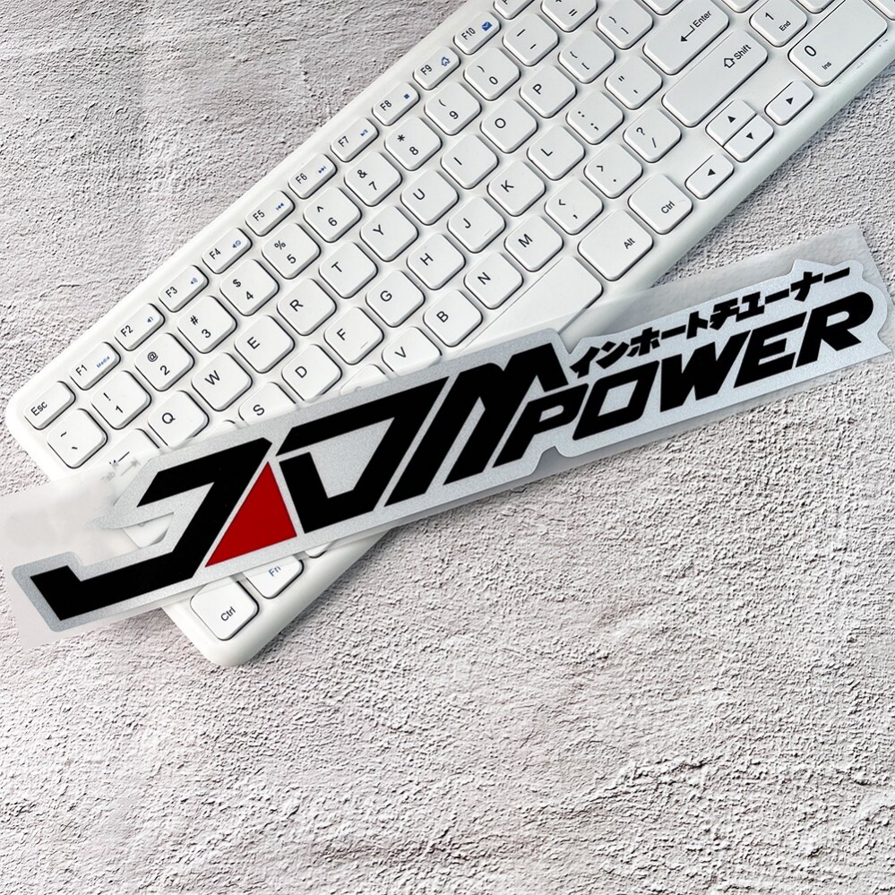 40PCS JDM Stickers JDMPOWER Reflective And Rainbow Stickers For ...