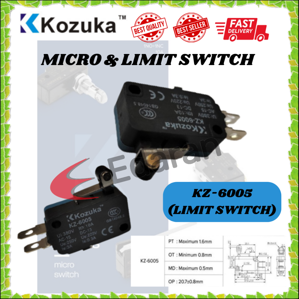 KOZUKA MICRO SWITCH 250V & LIMIT SWITCH | Lazada