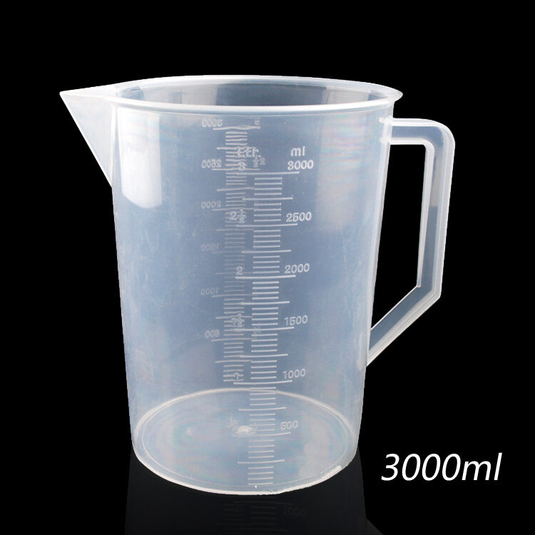 Mail 3000ml plastic measuring cups, measuring cylinders, beakers ...