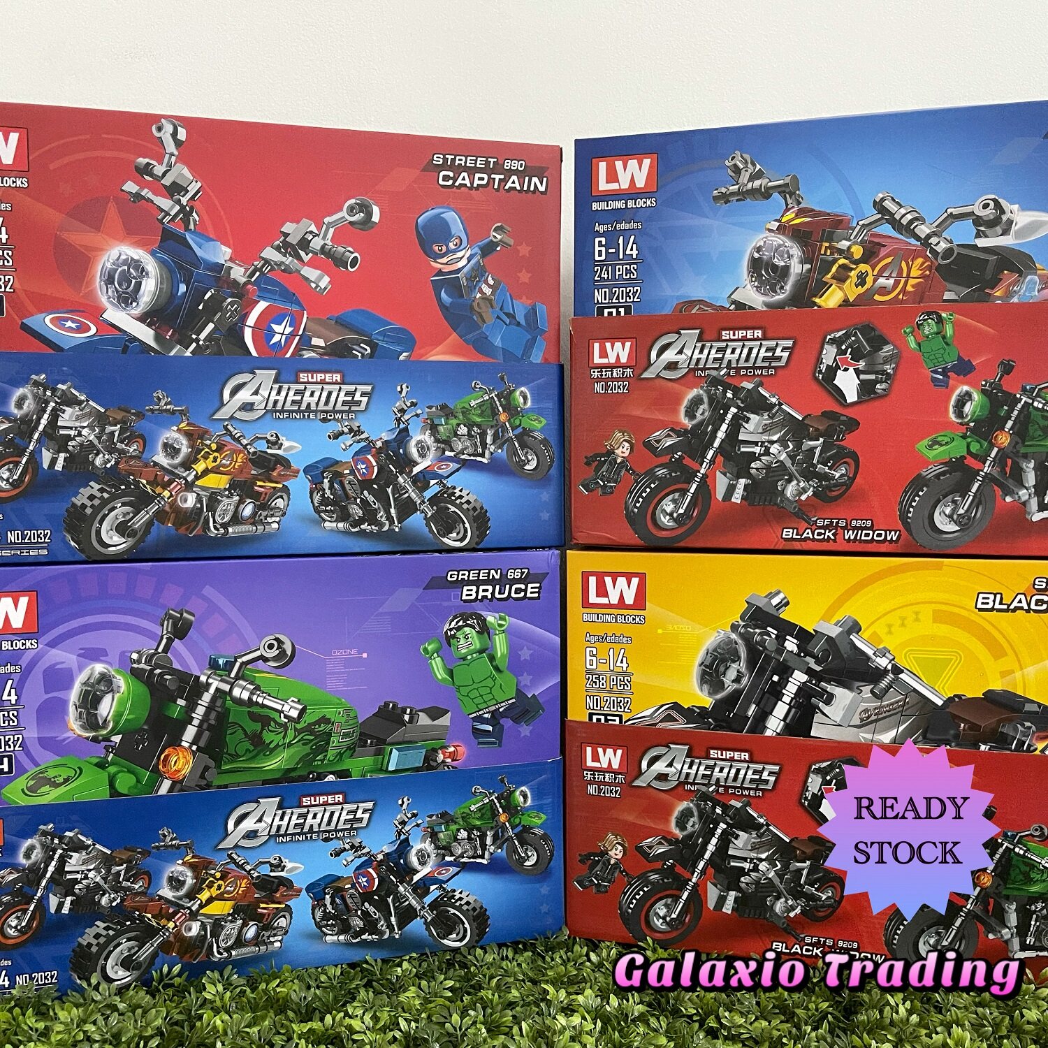 ⚡️Ready Stocks⚡️GT Lego LW Super Heroes Motorcycle Lego Building Blocks ...