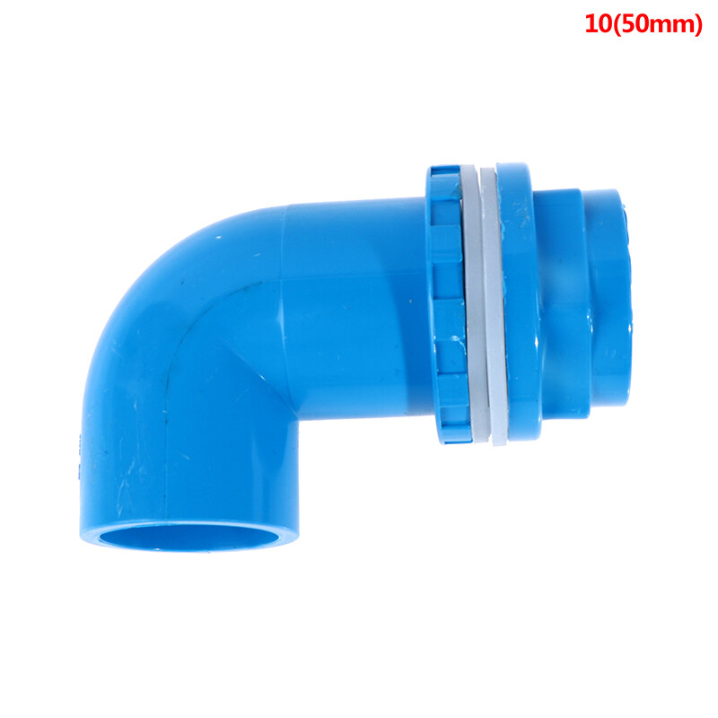 Fkend I.D 20 to 50mm L Type PVC Pipe Connectors Fish Tank Drain Joints ...