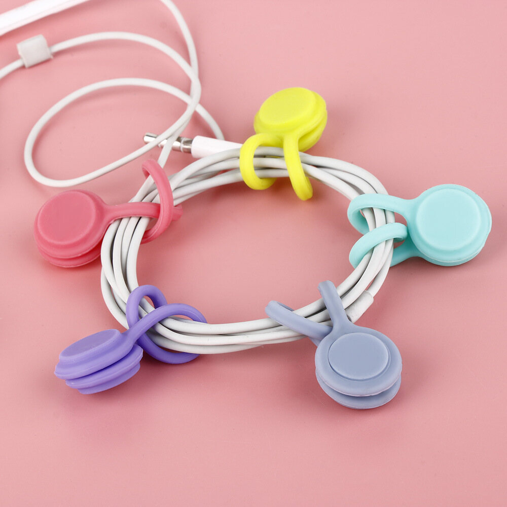 3Pcs Cute Multi function Magnet Earphone Cord Winder Cable Winder ...