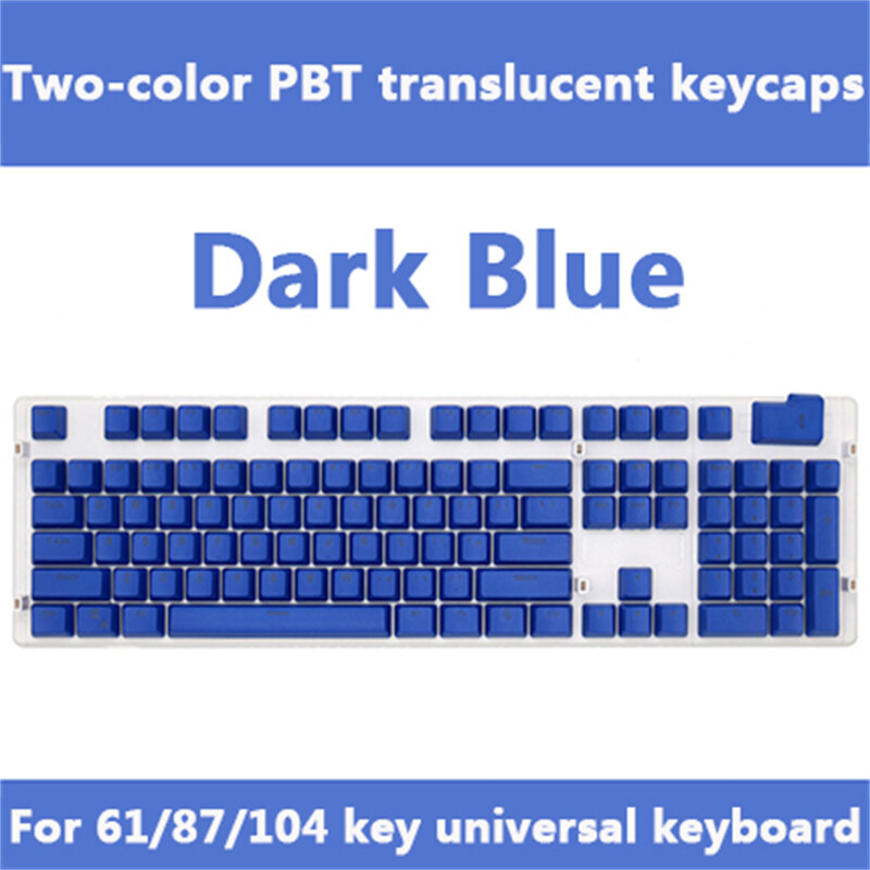 104 Keys Universal PBT Translucent Keycaps Two-color Injection Molding ...