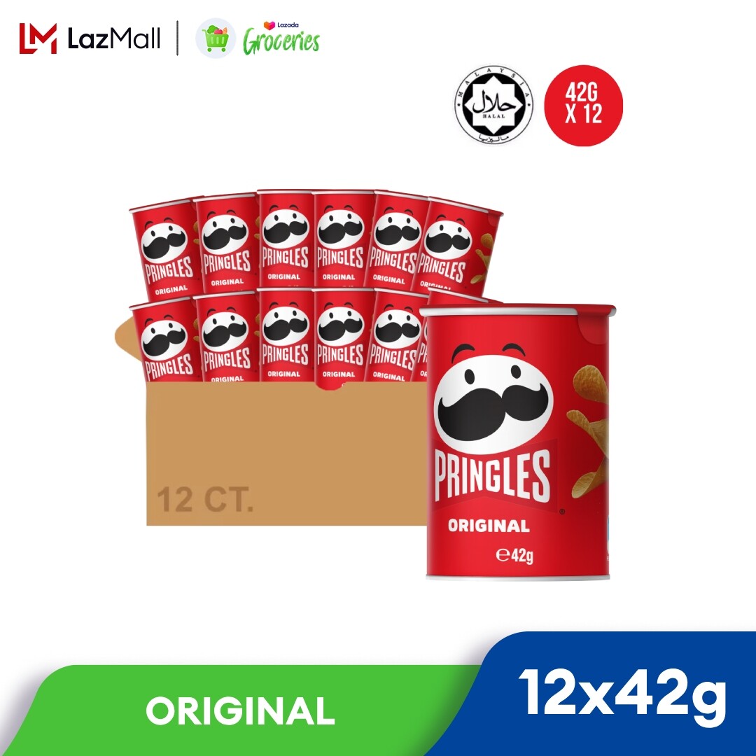 [CARTON] PRINGLES SNACK ORIGINAL 42gX12 | Lazada