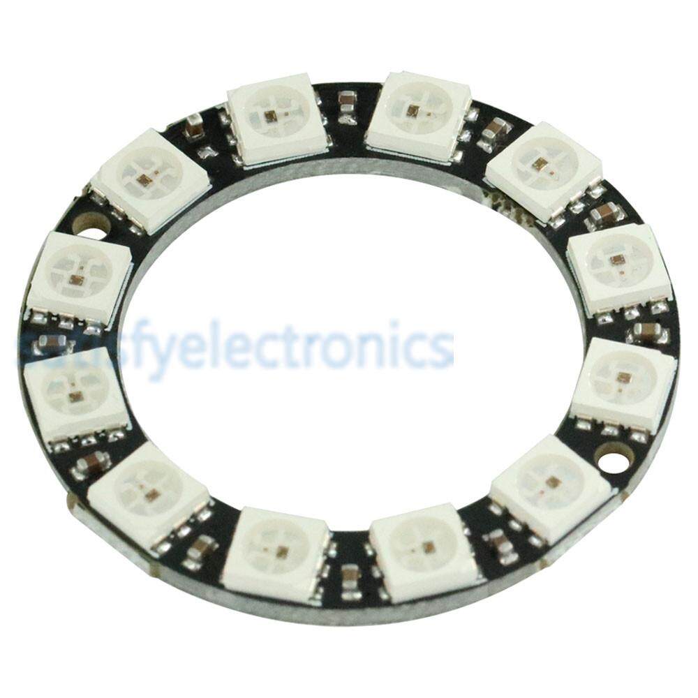 RGB LED Ring 12 Bits WS2812 WS2812B 5050 RGB LED Spot Integrated Driver ...