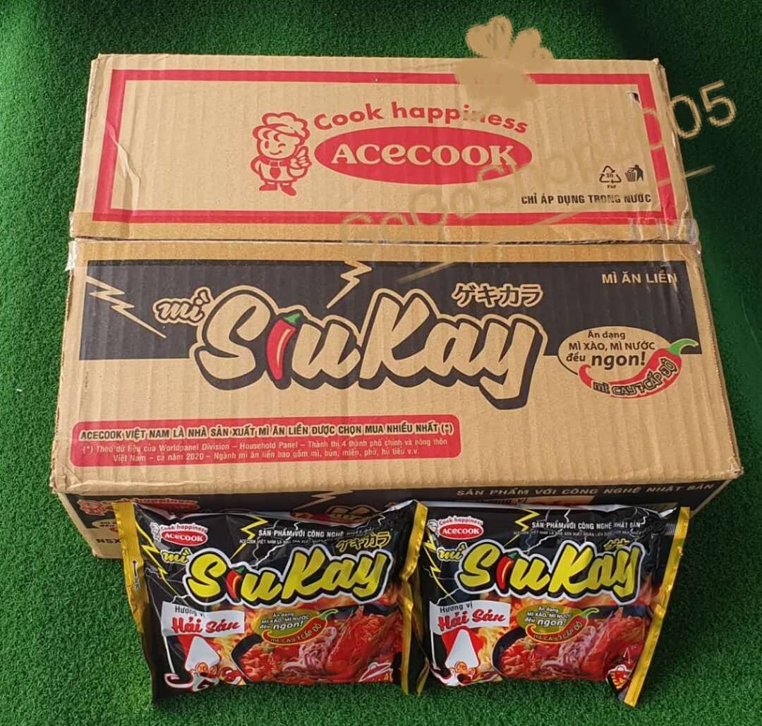 Siu Kay Seafood & Spicy Flavor Vietnamese Instant Noodles (24 packs x ...