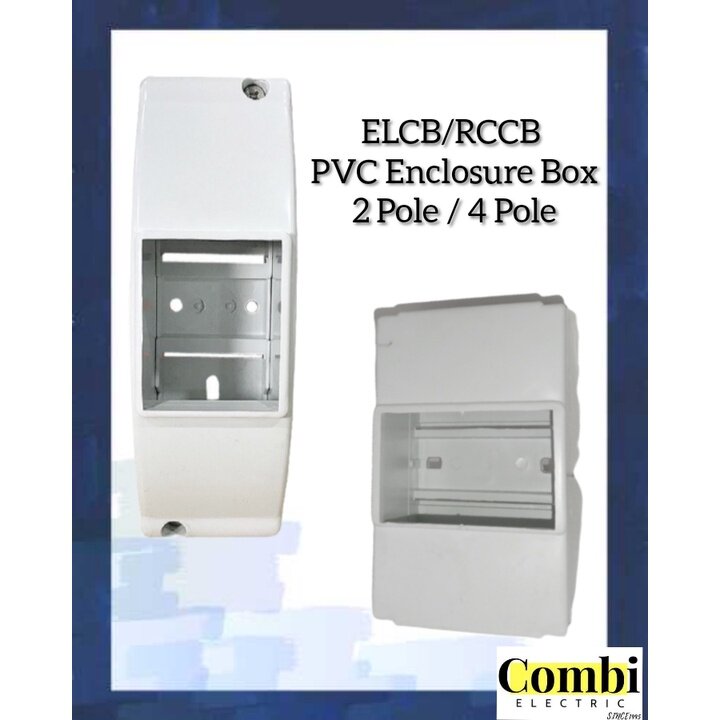 ELCB / RCCB PVC Enclosure Box for 2 Pole / 4 Pole | Lazada