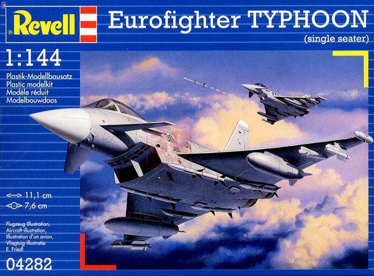 Revell 04282ทหารประกอบรุ่น Eurofighter Typhoon Single Seat Scale 1/144 ...