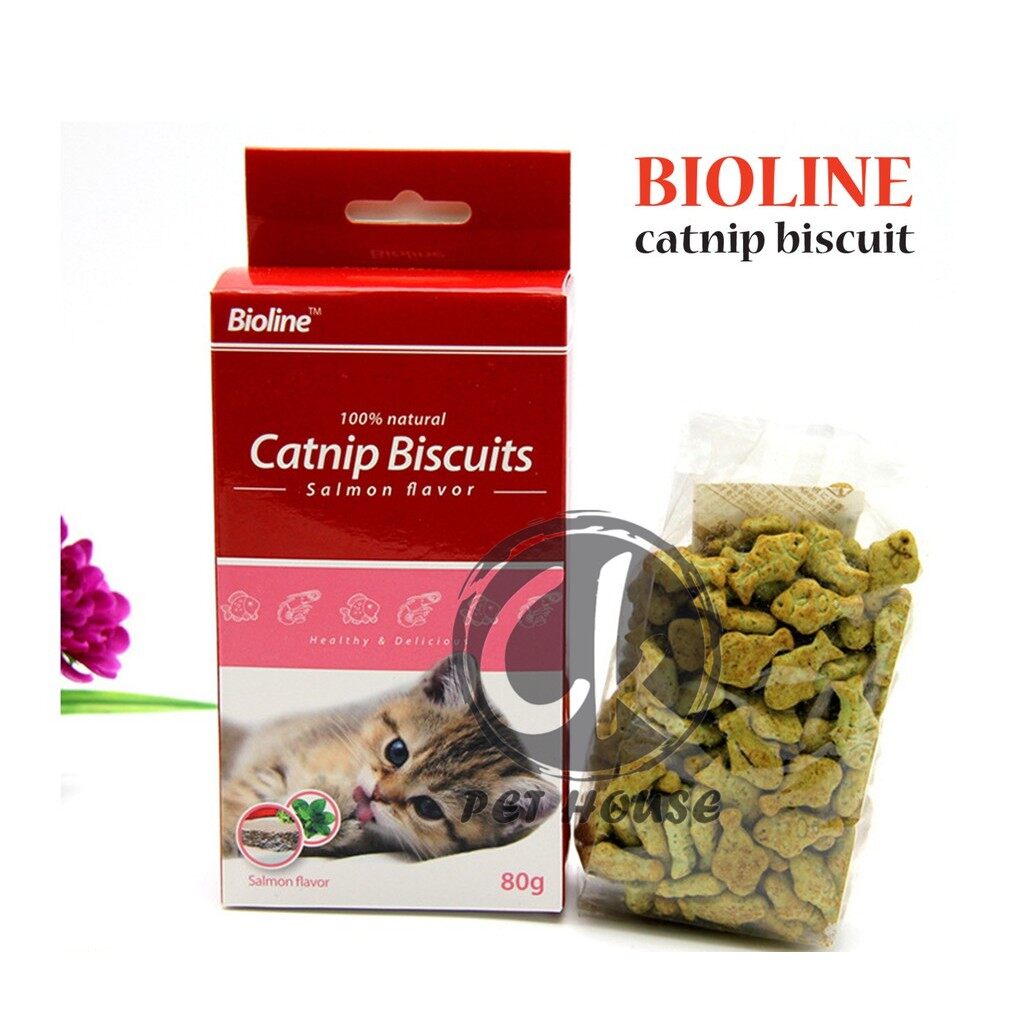 Bioline Catnip Biscuits / Cat Treats 80G | Lazada