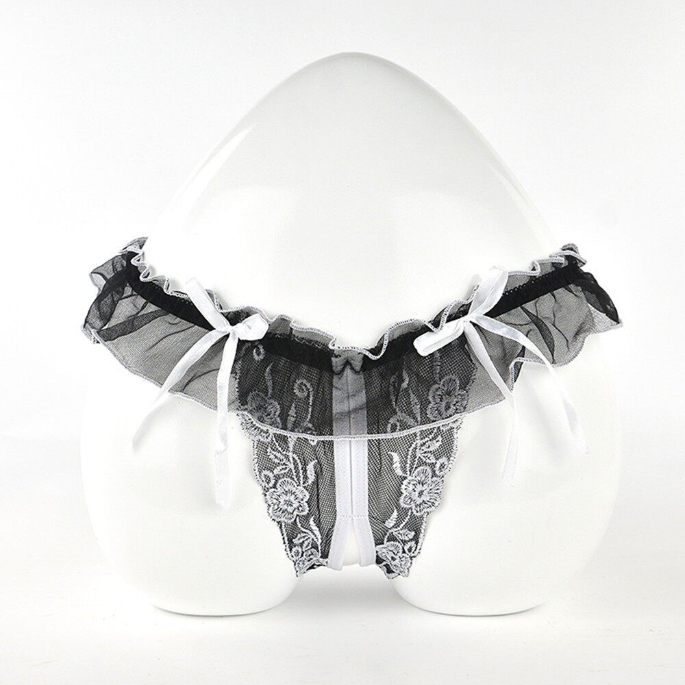 Beautyer Women Lace Crotchless Knickers Briefs Open Butt Panties T Hong ...