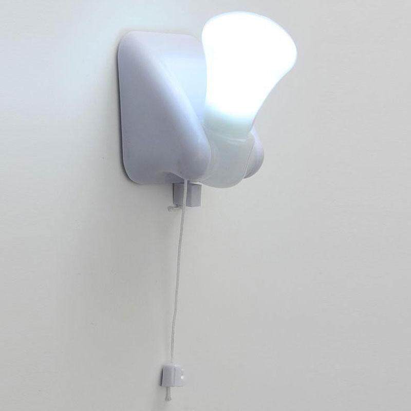 Portable Wire Pulling Mini Night Light LED Pull Cord Bulb Lamp Outdoor ...