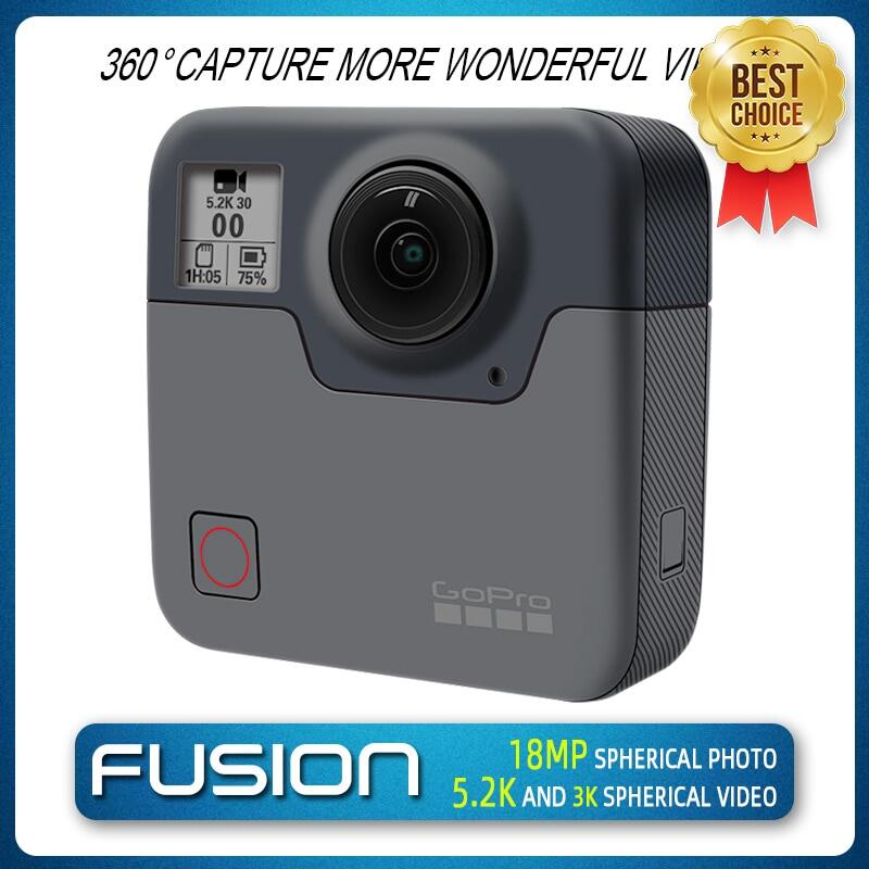 Gopro Fusion กล้อง 360 5.2K ความคมชัดสูงอัจฉริยะขนาดเล็กถ่ายภาพรอบทิศทางกล้องเพื่อการกีฬามือ ...