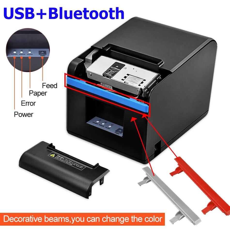 Xprinter XP-N160II WiFi Bluetooth POS Printer Auto-cutter 80mm Thermal ...