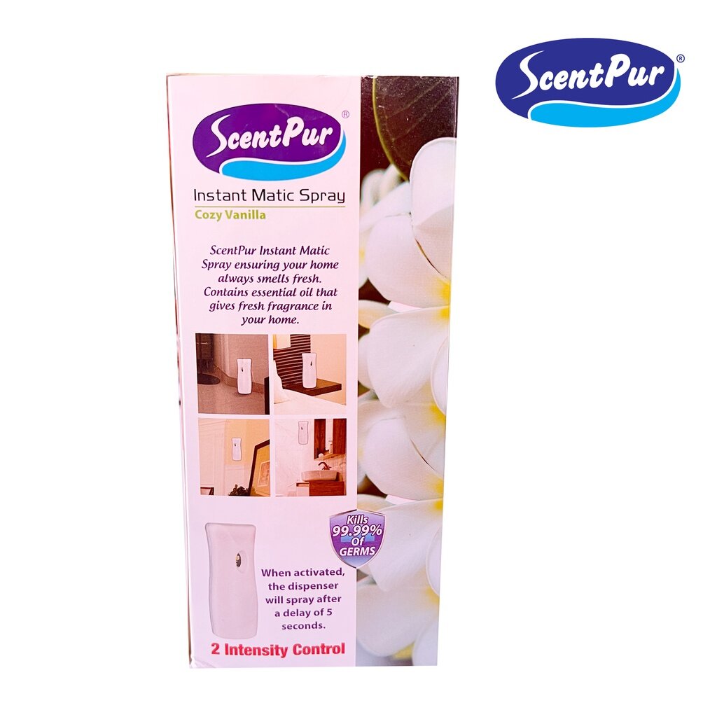 ScentPur Instant Matic Dispenser Starter Kit (Dispenser with Refill 300ml + 2AA Battery ...