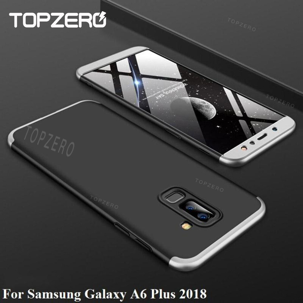 TOPZERO GKK สำหรับ Samsung Galaxy A6 2018 360ป้องกัน3 In 1 Slim Mate Hybrid สำหรับ Samsung ...
