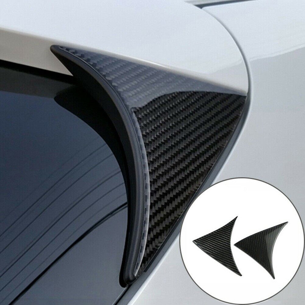 Carbon-Fiber Rear Window Spoiler Wing Trim For Mazda-3 Axela Hatchback ...