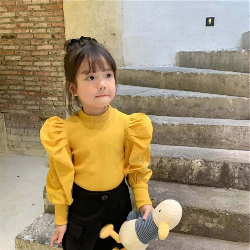 IP Girls 'พัฟแขนเสื้อ Bottoming เย็บอเนกประสงค์ด้านบนครึ่งคอเต่าแขนยาว ...