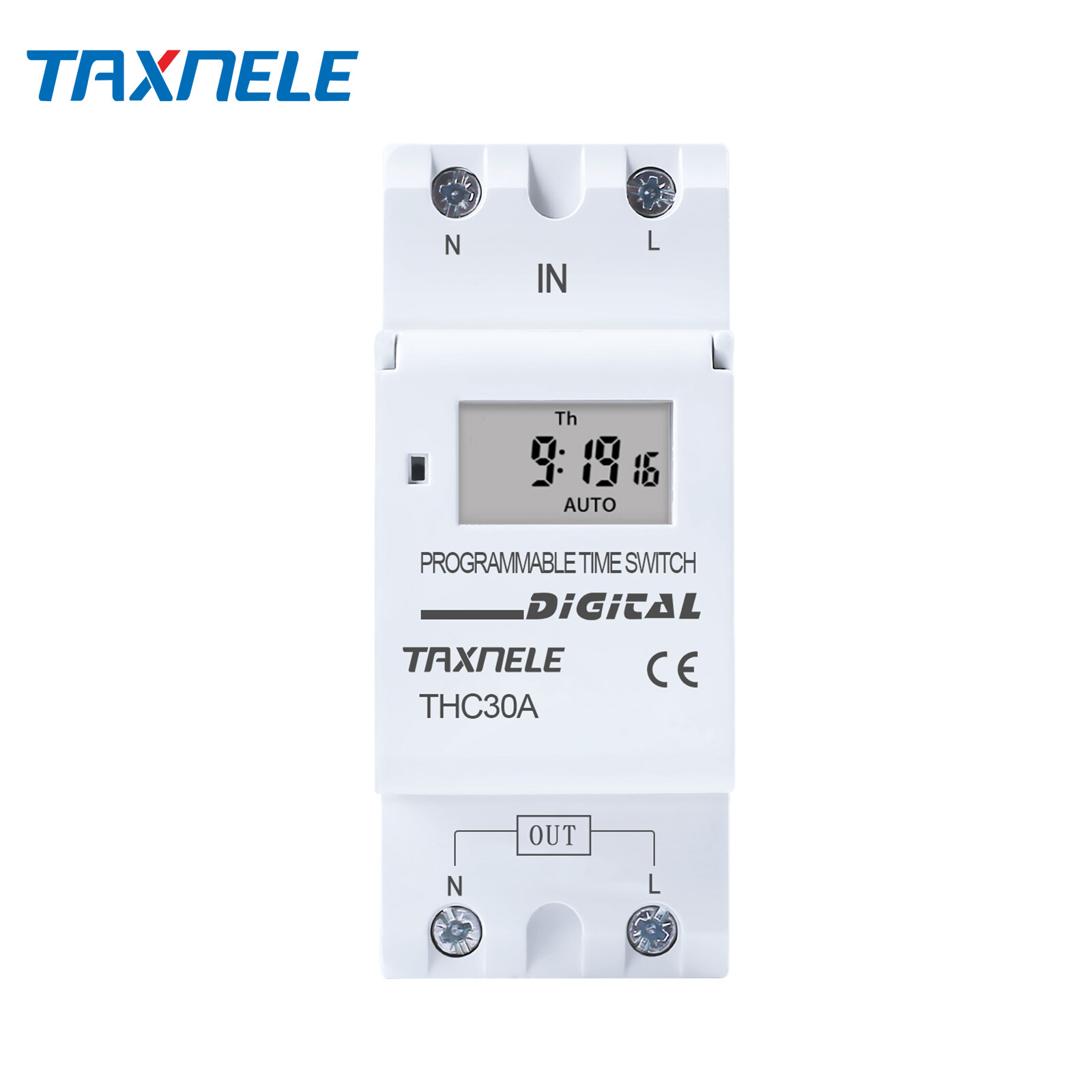 Din Rail 2 wire Weekly 7 Days Programmable Digital TIME SWITCH THC-30A ...