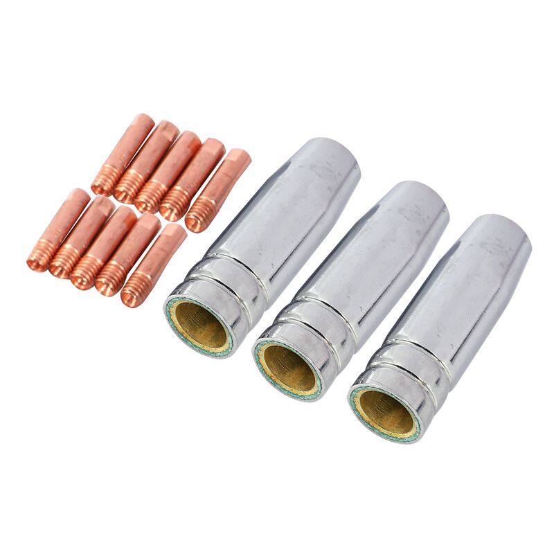 13Pcs CO2 Mig Welding Torch Aircooled MB 15AK Contact Tip Holder Gas Nozzle 0.8mm Welder Shield ...