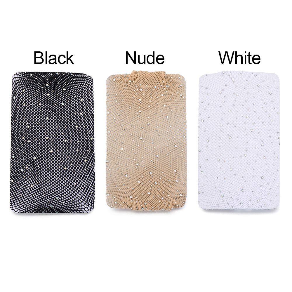 SHILU Women Lady Shiny Rhinestone Glitter Open Crotch Tight Stockings ...