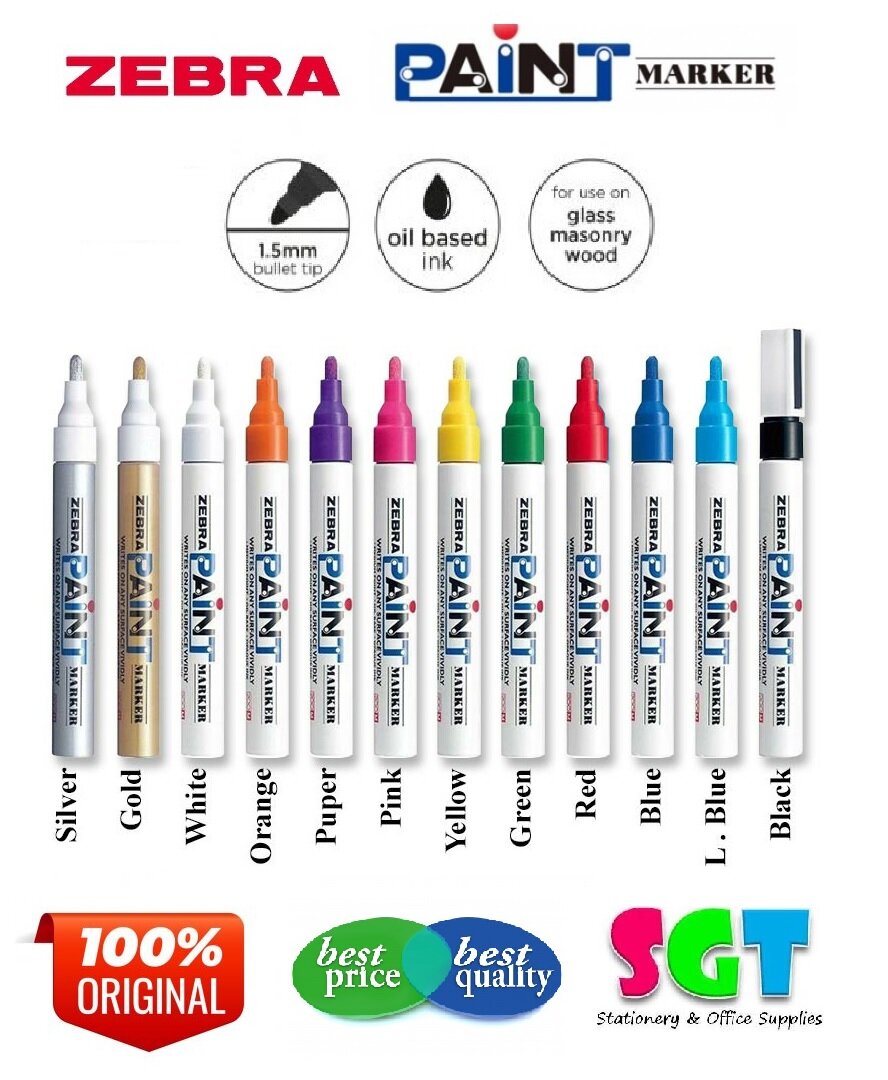 ZEBRA Paint Marker MOP-200MZ - 1 Piece | Lazada