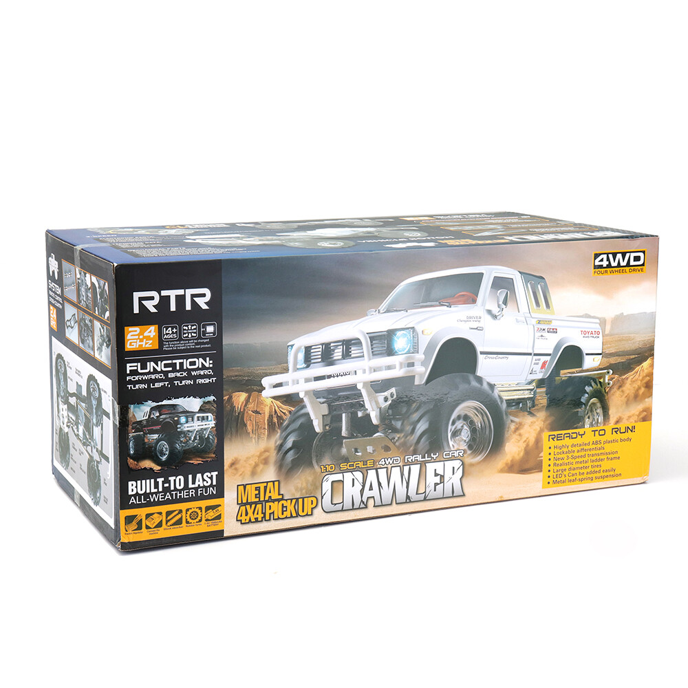 HG P407 1/10 2.4G 4WD รถ Rc สำหรับ TOYATO โลหะ4X4รถกระบะรีโมทไฟ LED ...