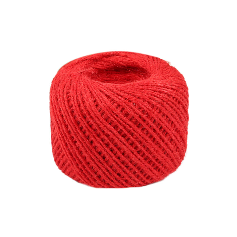 Aolie 50M 2MM Wrap Gift Link Paper Tag Jute Burlap Ribbon Twine Rope ...