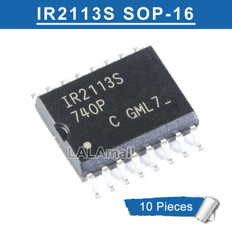 10Pcs Original IR2113S SOP-16 IR2113 IR2113STRPBF 2113S SOP16 SMDโมดูลสูงและต่ำด้านข้างDriver IC ...