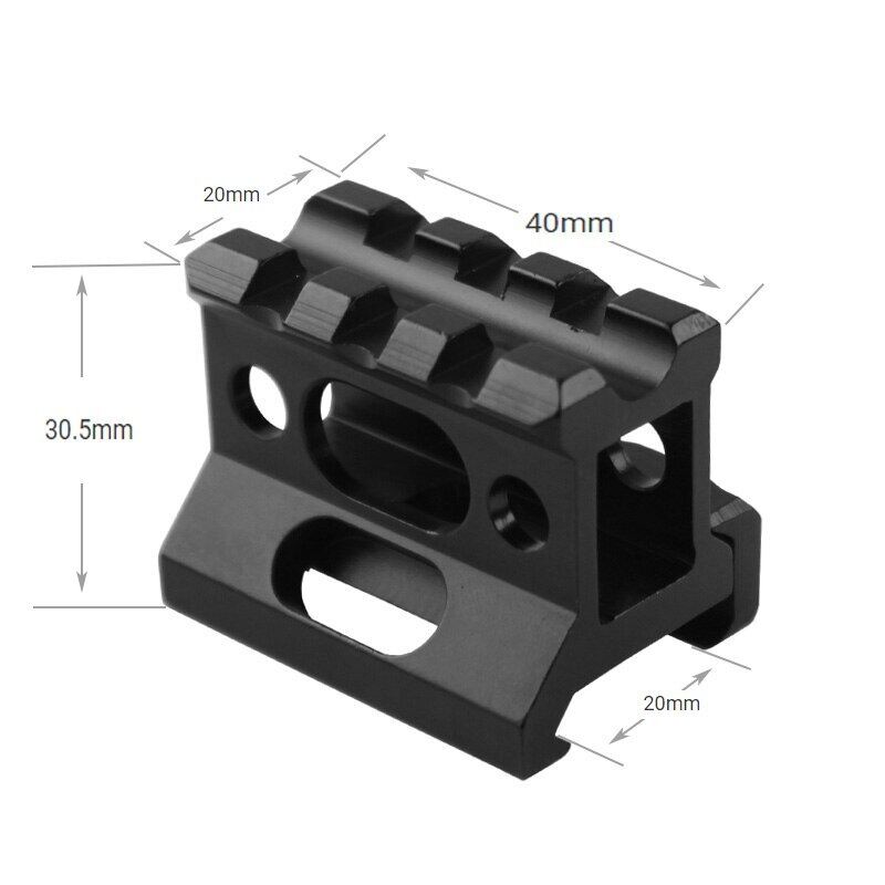 【COD/Local Stock】Tactical Scope Rail Mount Scope Rise Mount Red-Dot ...