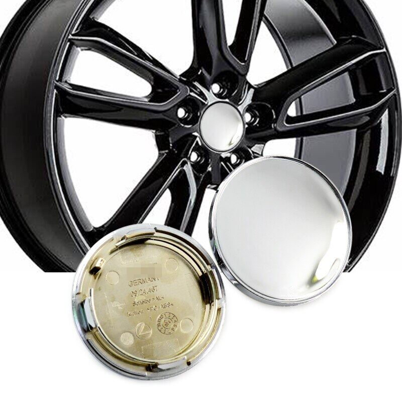 4Pcs 70มม.สติ๊กเกอร์ติดล้อCapสำหรับRM RSศูนย์ตกแต่งAccessorie 09.24.467 ...