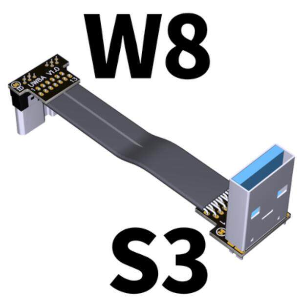 2 USB 3.0 Micro B To USB 3.0 Type A Male Female Fold 90 Degree Flat ...