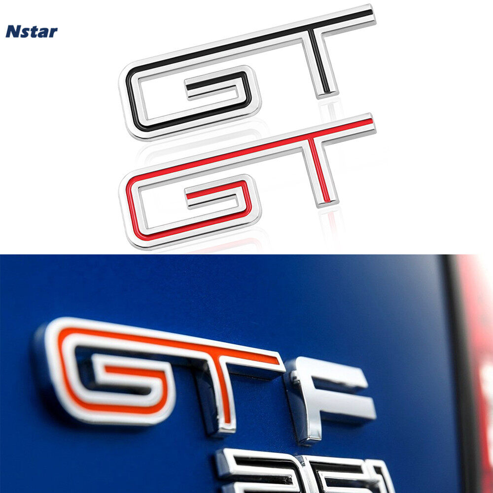 1 ชิ้น GT สัญลักษณ์รถปีกด้านข้าง B oot T runk จัดแต่งทรงผมตราชิ้นส่วน ...
