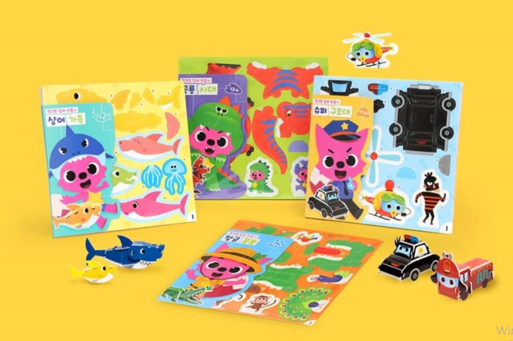 [PINKFONG] Pinkfong / Baby shark 3D paper making / 4 types | Lazada PH