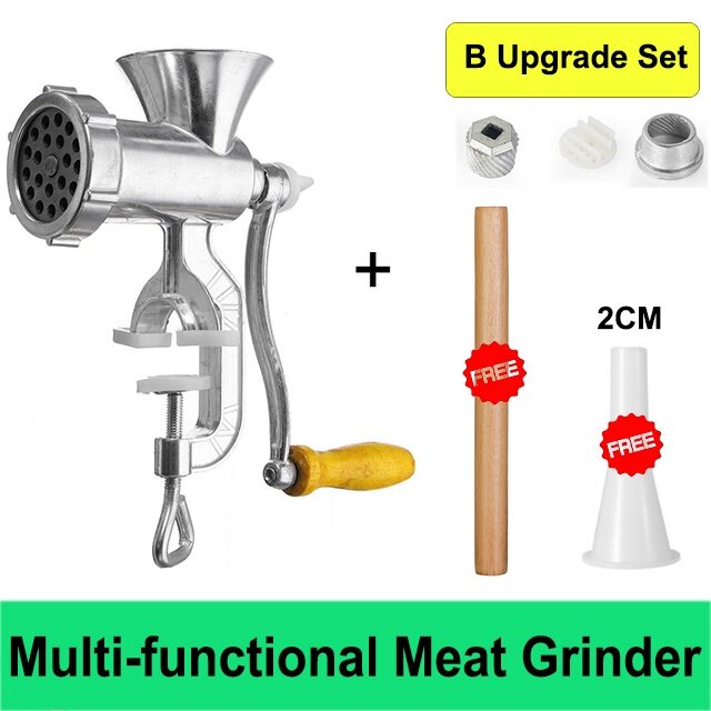 Manual Meat Grinder Sausage Stuffer Beef Noodle Pasta Mincer Maker ...